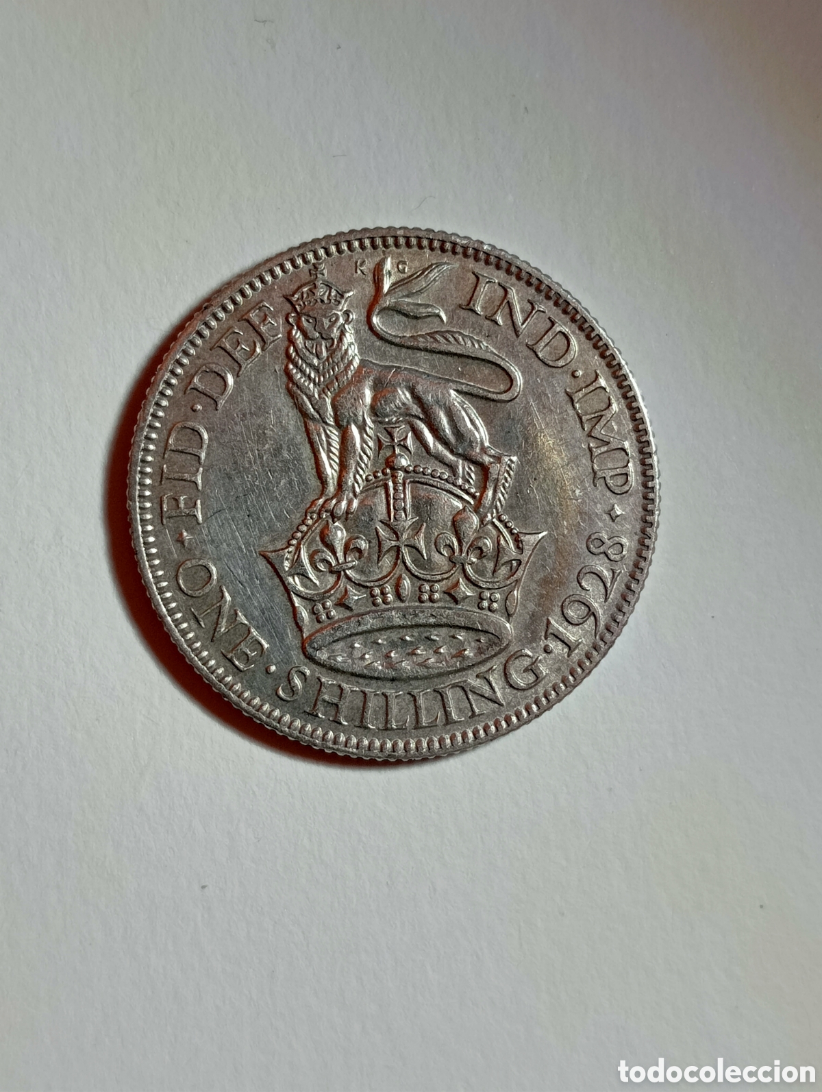 reinó unido 1 shilling 1928 plata - Compra venta en todocoleccion