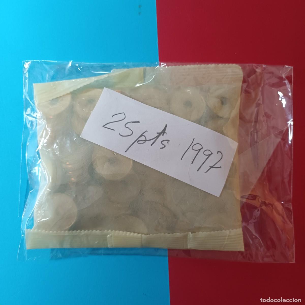 monedas bolsa 100 monedas de 25 pts año 1997 - Compra venta en ...