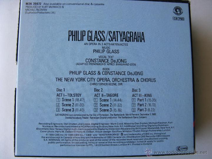 philip glass satyagraha the new york city opera - Comprar CDs de Música ...