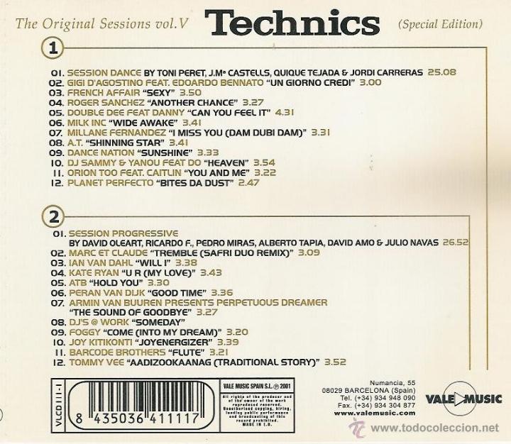 technics - the original sesions (special editio - Comprar CDs de música ...