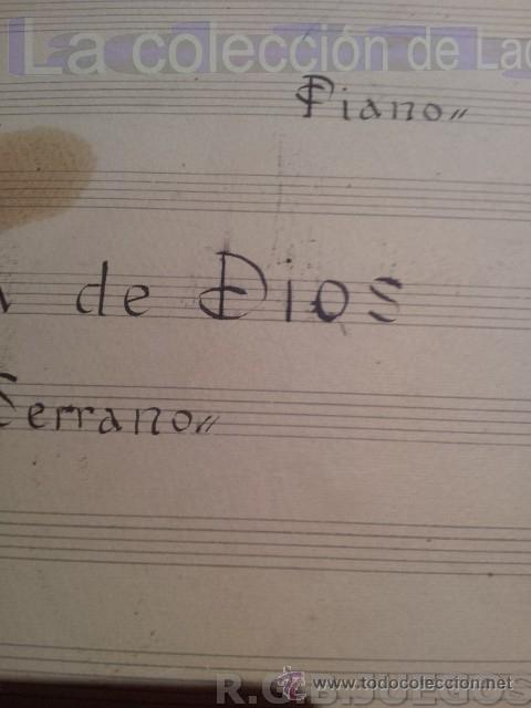 partitura manuscrita alma de dios maestro serra - Comprar Partituras ...