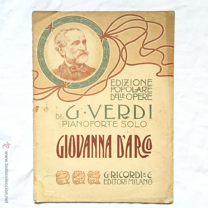 verdi giovanna d´arco juana de arco opera compl - Comprar Partituras ...