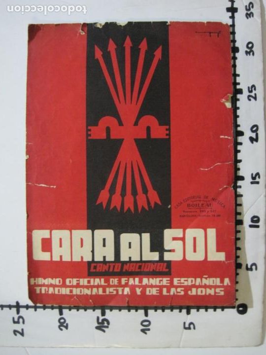 cara al sol-canto nacional-himno oficial de la - Comprar Partituras ...