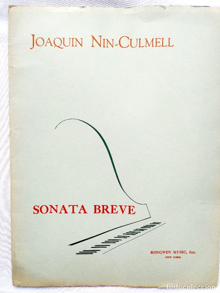 1955 - partitura - joaquín nin-culmell: sonata - Comprar Partituras ...