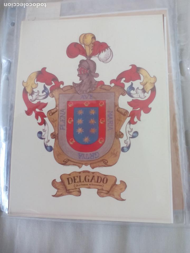 escudo de armas. apellido delgado. blason españ - Compra venta en ...