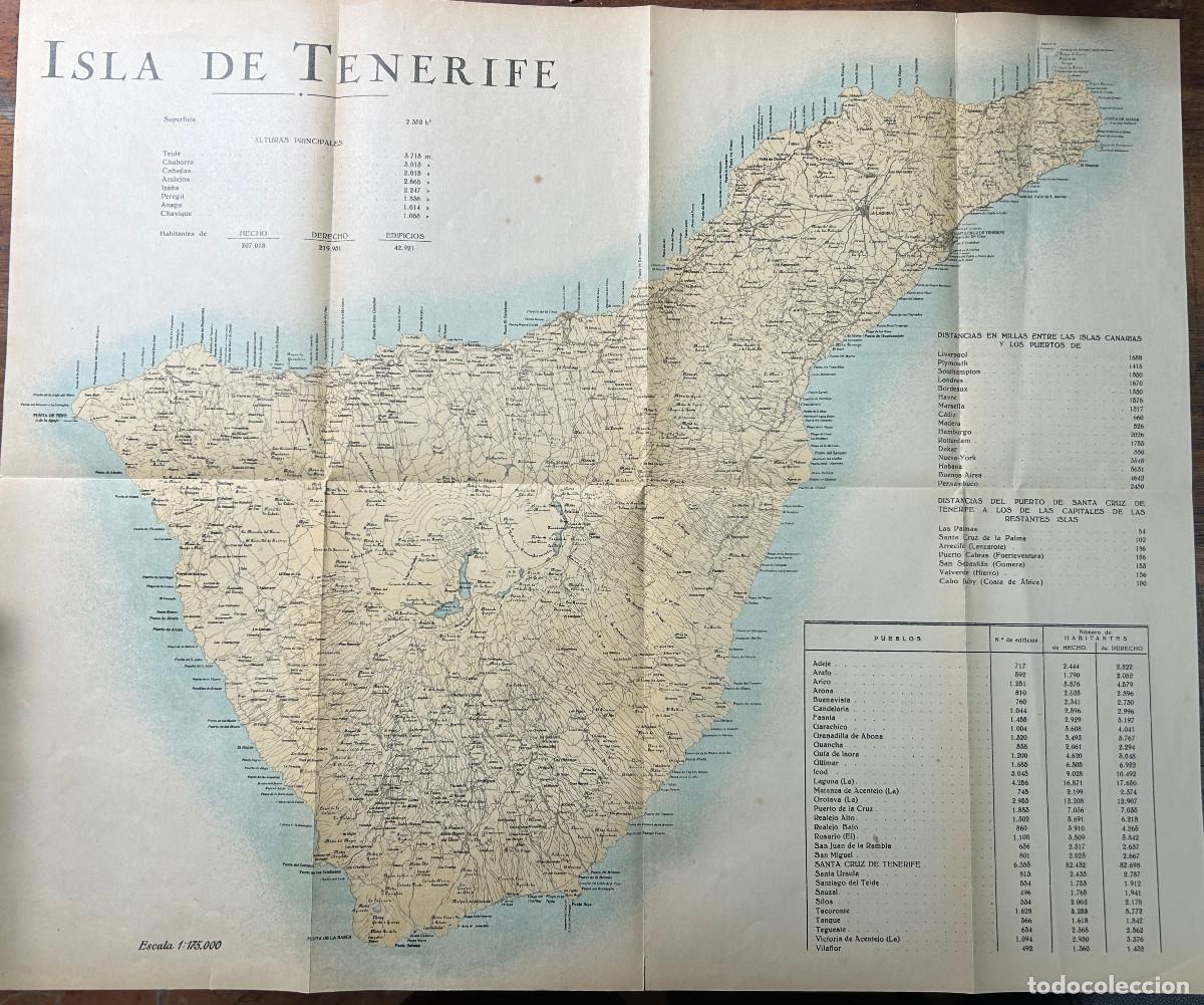 mapa isla de tenerife - alturas principales, di - Buy Other objects ...