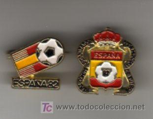 2 insignias logo mundial españa 82 y escudo com - Compra venta en ...