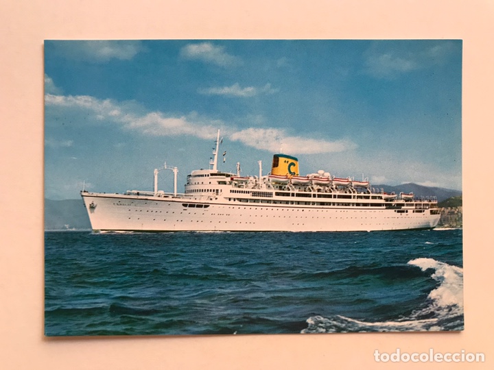 barco, t/n. enrico c, línea c gênova s/c. navie - Comprar Postales ...