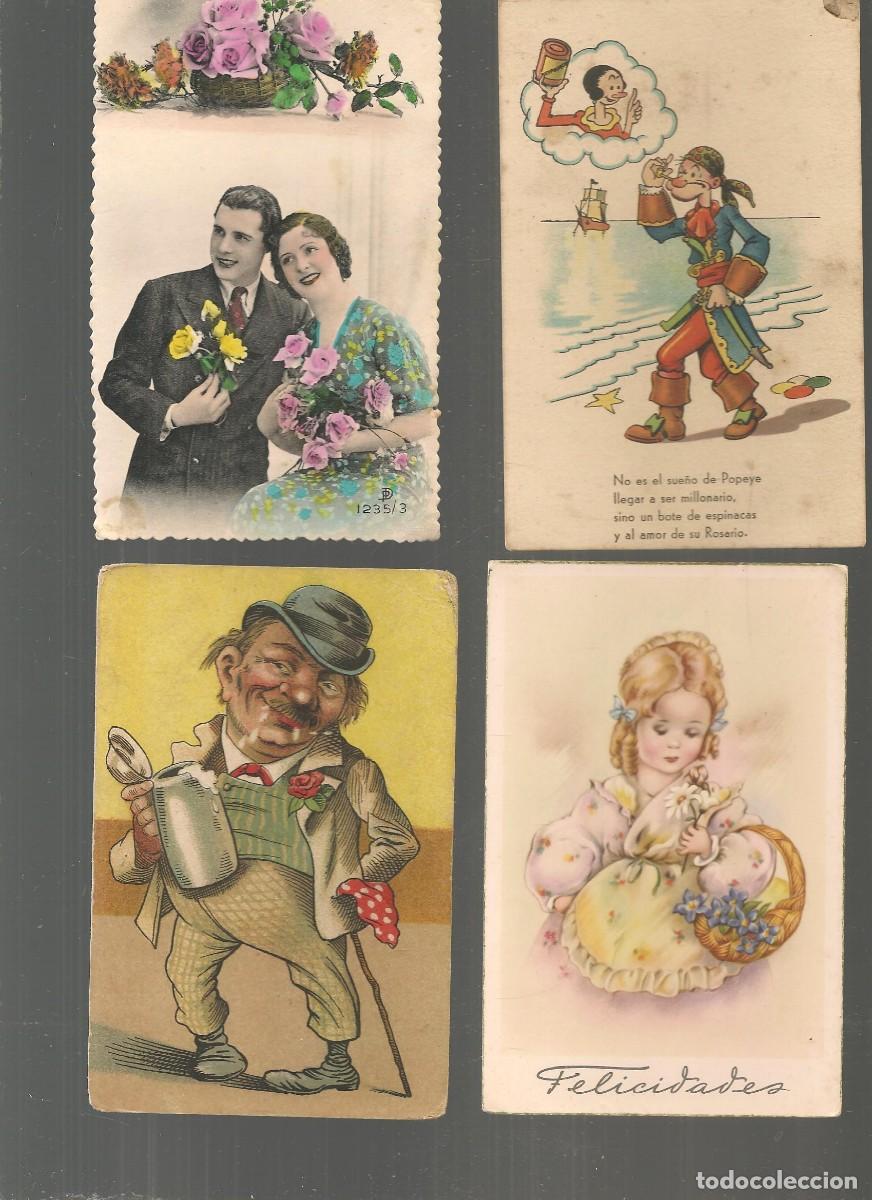 lote: 4 postales años 40 / 50. escritas. (c/p) - Compra venta en ...
