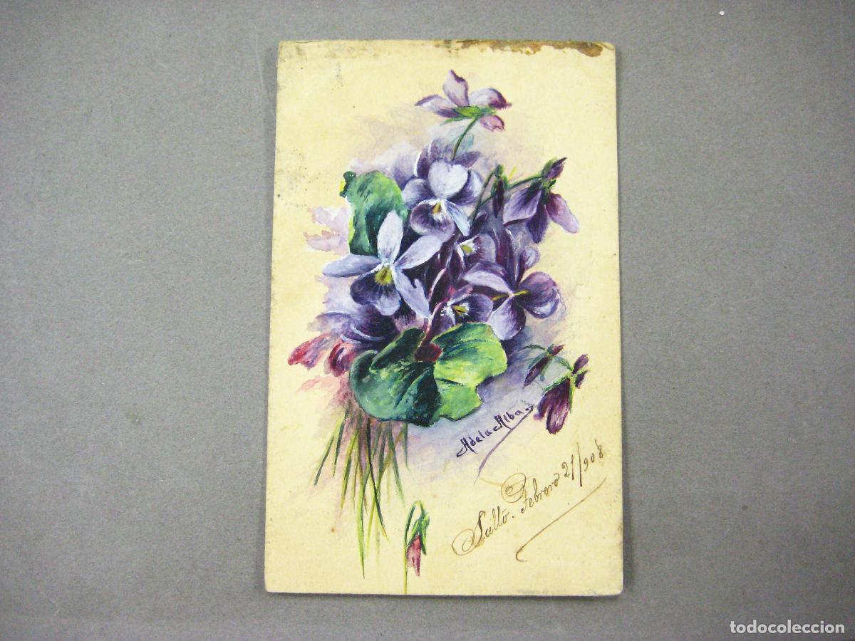 postal con dibujo original de adela alba. 1908 - Compra venta en ...
