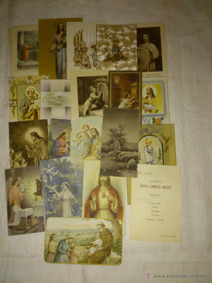 lote de 19 estampas religiosas - Comprar Postales religiosas y ...