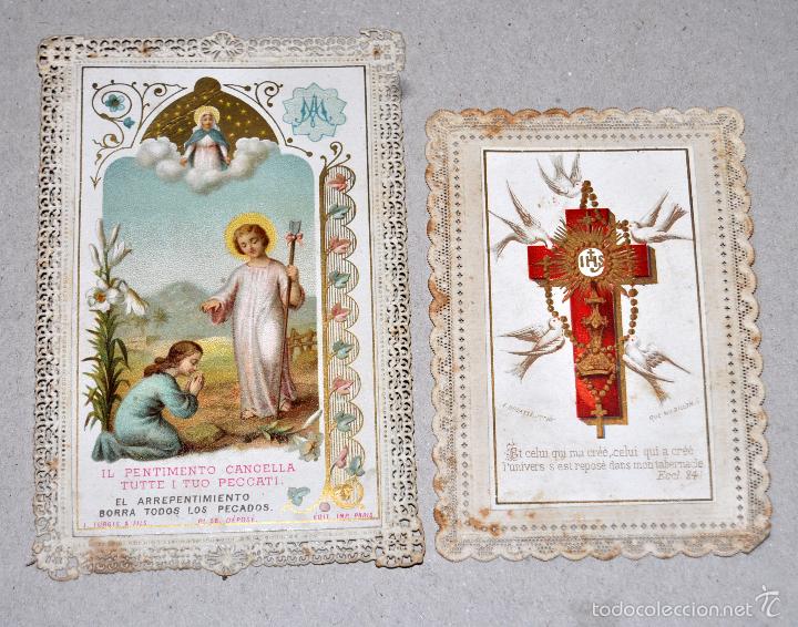 lote de 8 estampas religiosas - Comprar Postales religiosas y ...