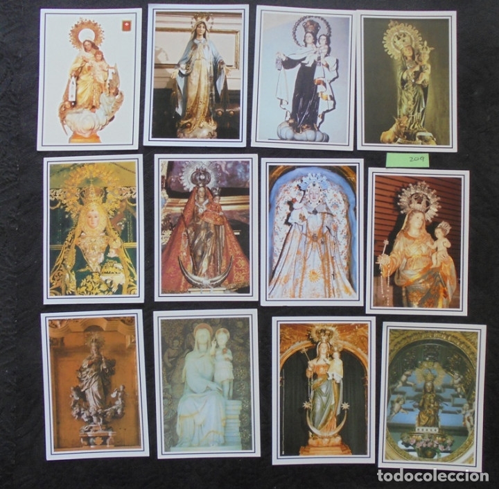 lote 12 estampas religiosas santas - Comprar Postales religiosas y ...