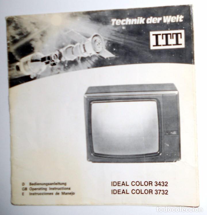 manual instrucciones antiguo. television itt. i - Comprar Catálogos de ...