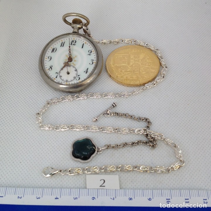 leontina plata o plateada para reloj de bolsill - Comprar Relojes ...