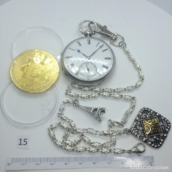 leontina plateada, para reloj de bolsillo - Comprar Relojes antiguos de ...