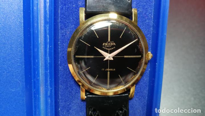 bellisimo reloj enicar ultrasonic, esfera negra - Comprar Relojes ...