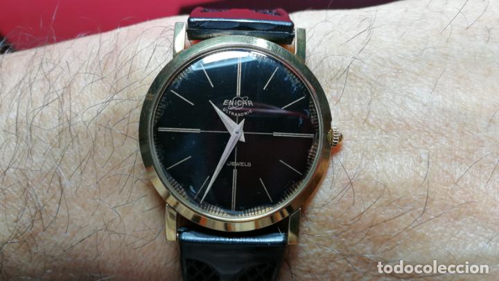 bellisimo reloj enicar ultrasonic, esfera negra - Comprar Relojes ...