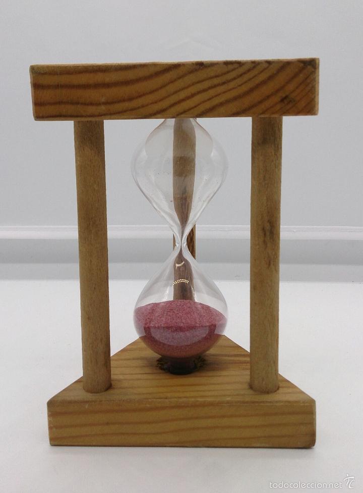 reloj de arena vintage en madera y cristal sopl - Comprar Relojes ...