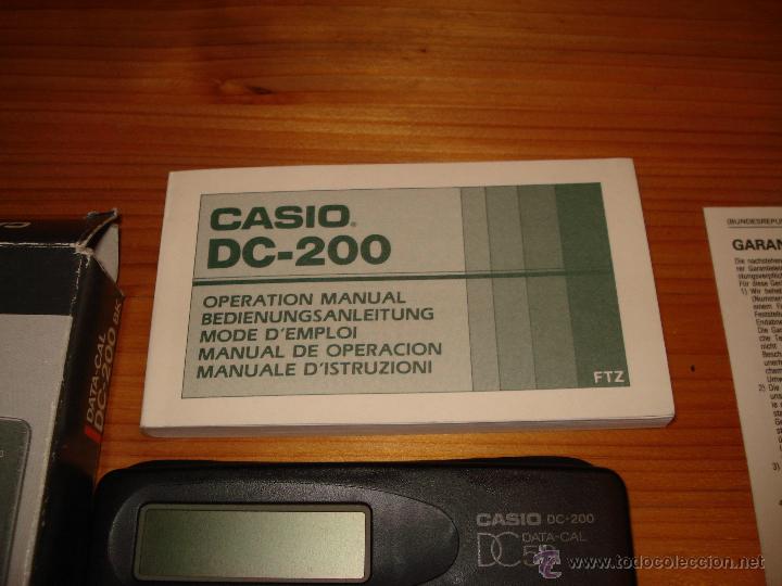 calculadora agenda casio data-cal dc-200 bk con - Comprar Artículos de ...