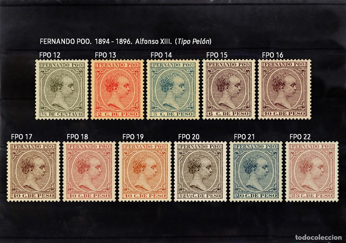 fernando poo. 1894 - 1896. alfonso xiii. (tipo - Compra venta en ...