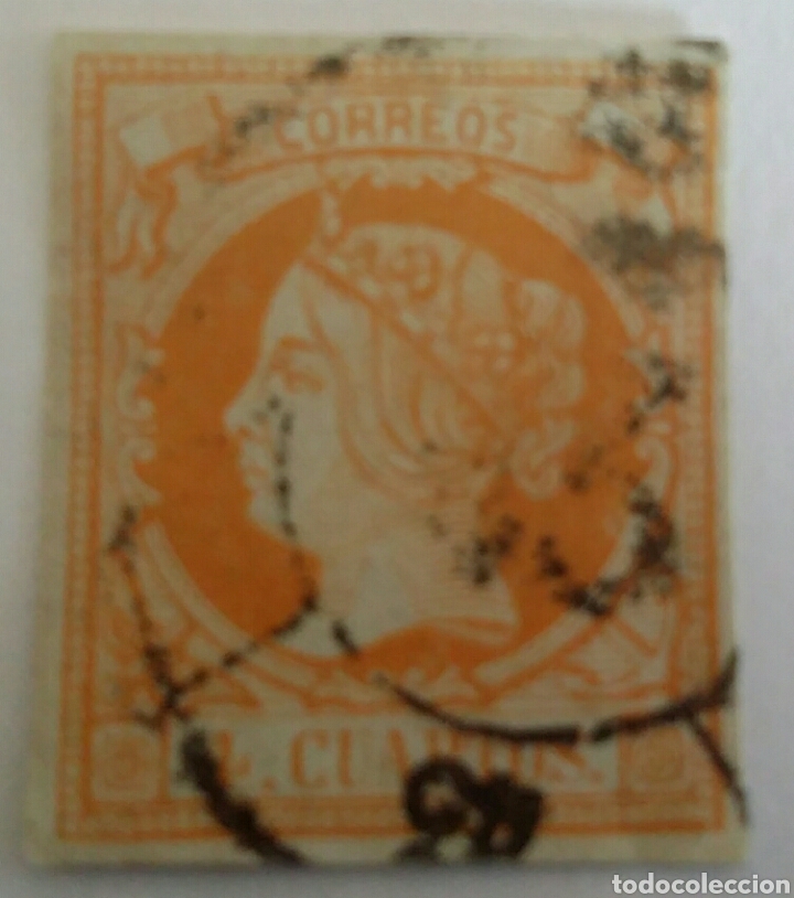 sello isabel ii. 4 cuartos. sin dentar - Comprar Sellos usados Isabel ...