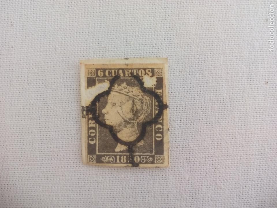 sello 1850 correos de españa 6 cuartos. - Comprar Sellos usados Isabel ...