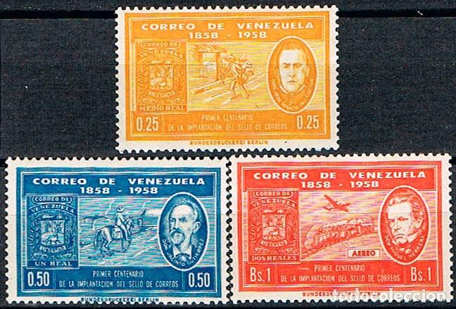 venezuela nº 1312/4, centenario del sello venez - Comprar Sellos ...
