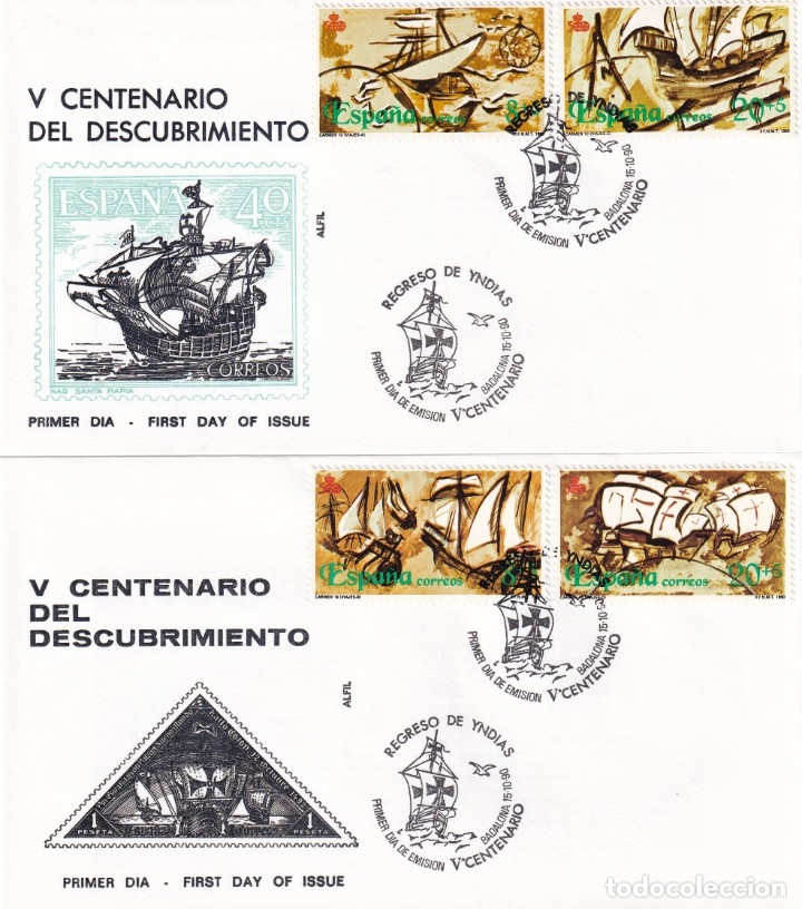 colon v centenario descubrimiento america 1990 - Comprar Sobres Primer ...