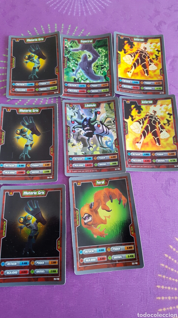 lote 76 cartas ben 10 alien adventures año 2010 - Comprar Trading Cards ...