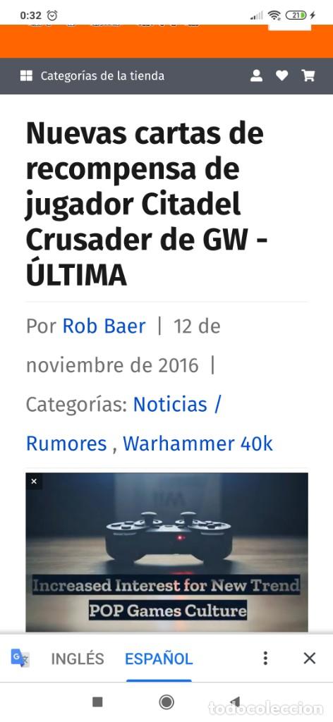 warhammer citadel crusader cartas card games wo - Comprar Trading Cards ...