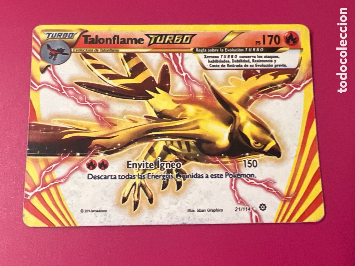 c6808. 21 talonflame break cromo tarjeta card c - Compra venta en ...