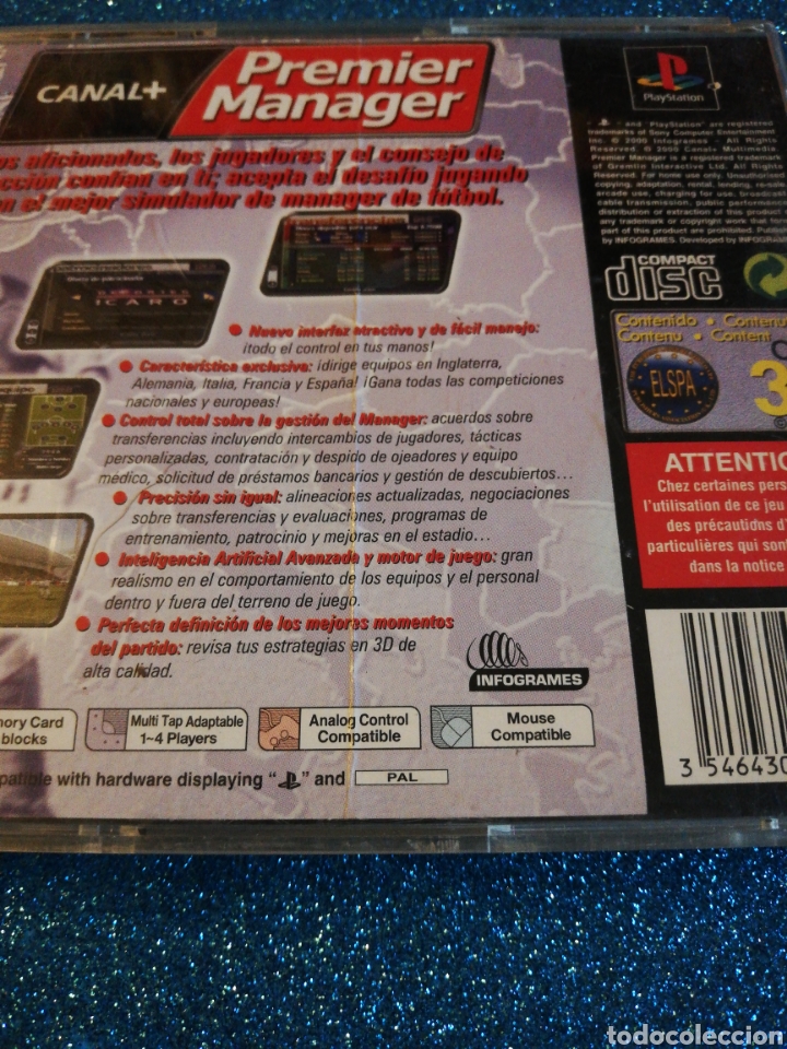 juego ps1 canal + premier manager - Comprar Videojuegos y Consolas PS1 ...