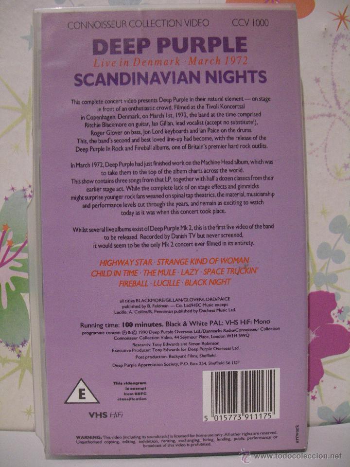deep purple: scandinavian nights ** vhs heavy m - Comprar Vídeos ...
