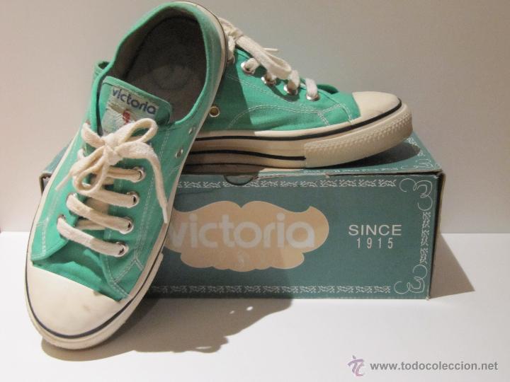 bambas victoria verde años 80-90 con caja origi - Comprar Complementos ...